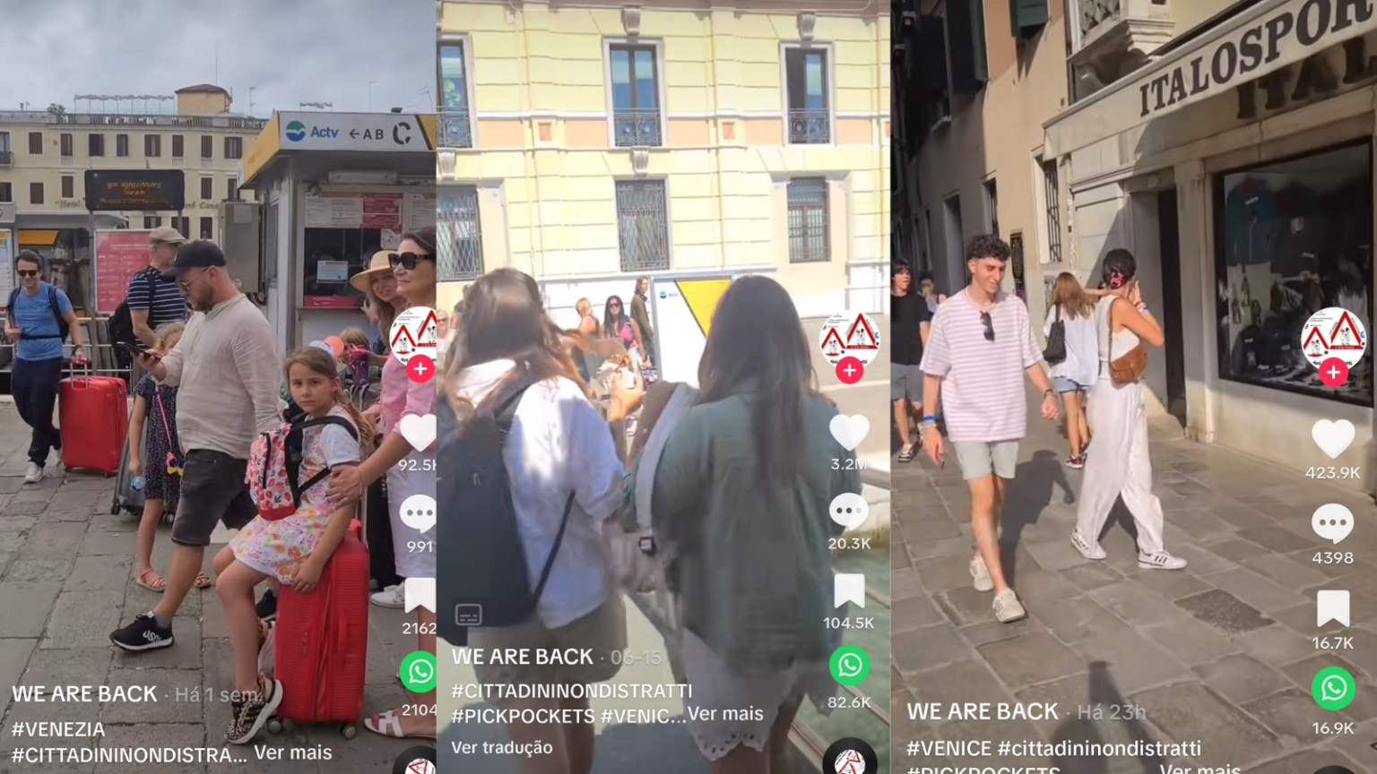 'Attenzione pickpocket': italiana vira meme ao avisar turistas sobre ...